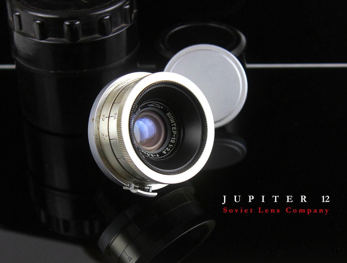 JUPITER 12 Soviet Lens Red p 1 : 2 .8 F 35 Cm - Etsy