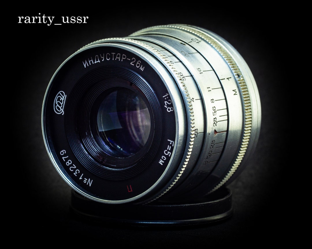 Soviet Lens Industar-26m Red P 50mm F/2.8 Lens Leica Mount M39 Zorki ...