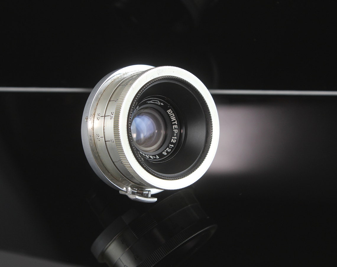 JUPITER 12 Soviet Lens Red p 1 : 2 .8 F 35 Cm - Etsy