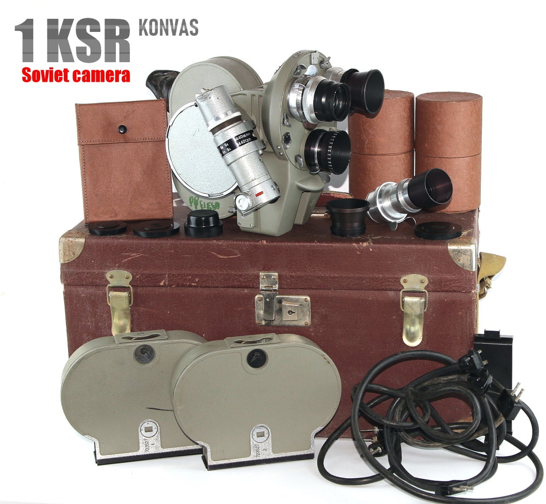 Soviet Legendary Film Cinema Movie Camera KONVAS Automatic Brand LOMO ...