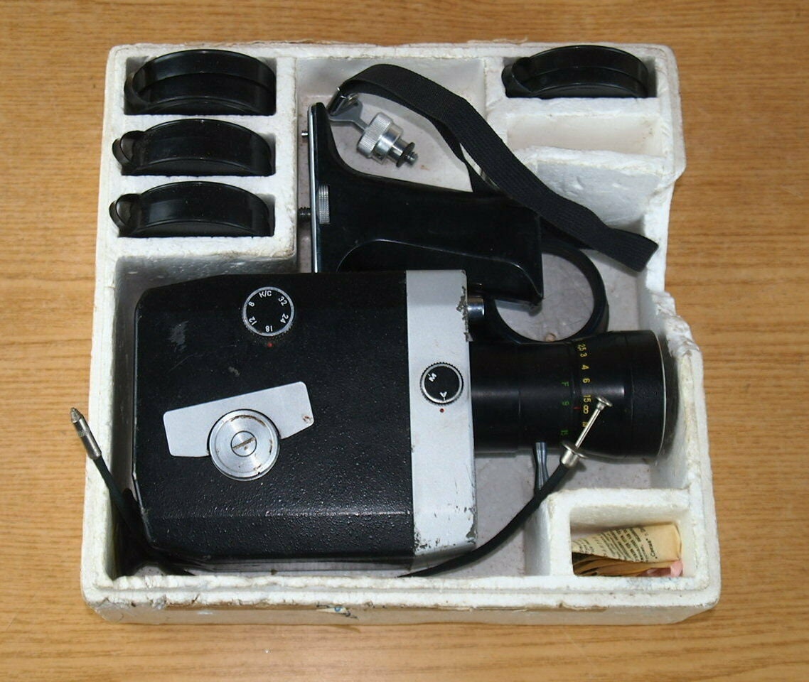 Visual Arts Cameras 1 Zoom 1,8/9-38 2 Lens METEOR 8M Soviet Film Cinema ...