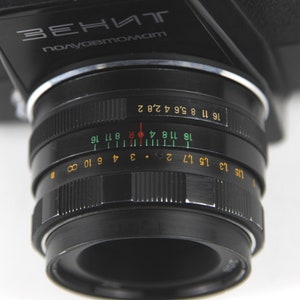 ZENIT 16 Soviet SLR Semi Automat Camera Lens HELIOS 44 M 2 / 58 Made in ...