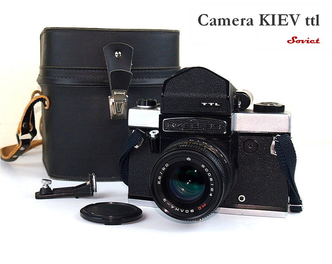 Soviet Camera KIEV - 60 Ttl Lens Mc VOLNA - 3 (2,8/80) PENTACON Six 6 X ...
