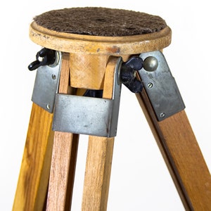 Soviet Wooden Tripod Sliding Tripod Telescopic for Camera Vintage Made ...