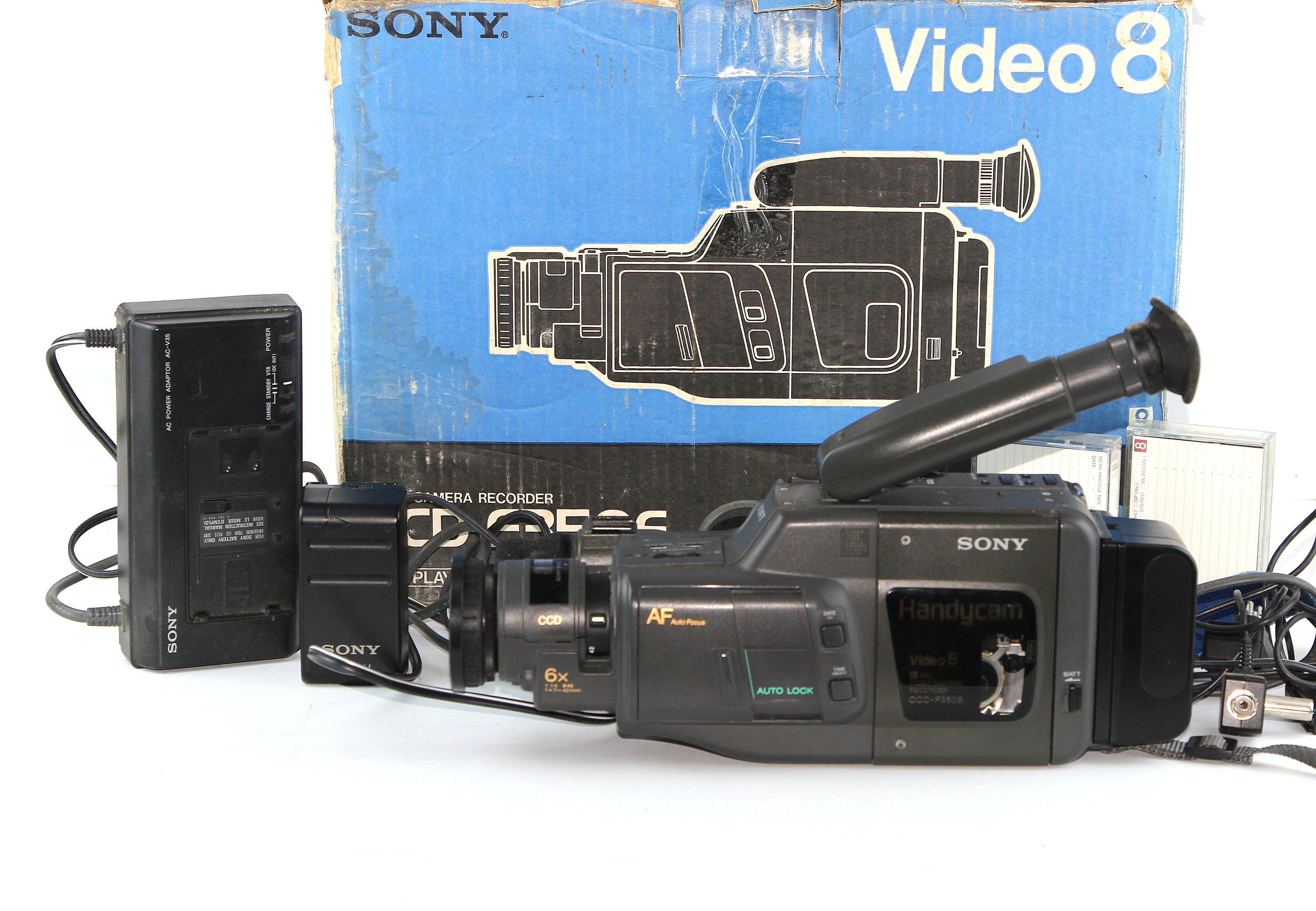 Film Cinema Filming Apparatus Video Camera SONY CCD-F350E Lens 6X 1:1.4 ...