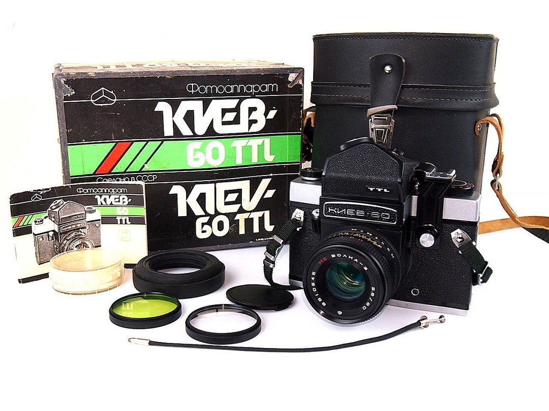 Soviet Camera KIEV - 60 Ttl Lens Mc VOLNA - 3 (2,8/80) PENTACON Six 6 X ...