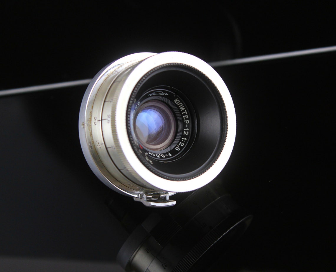 JUPITER 12 Soviet Lens Red p 1 : 2 .8 F 35 Cm - Etsy