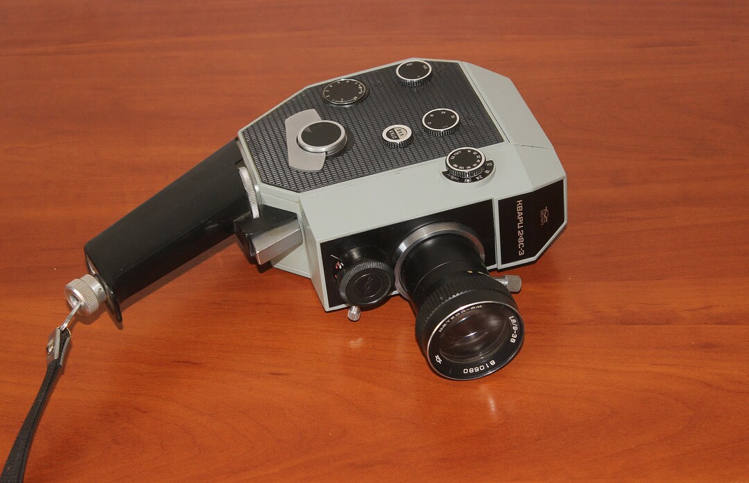 Soviet Film Cinema Movie Camera QUARZ QUARTZ 2 - 8S 3 Lens METEOR - 8M ...