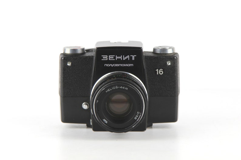 ZENIT 16 Soviet SLR Semi Automat Camera Lens HELIOS 44 M 2 / 58 Made in ...