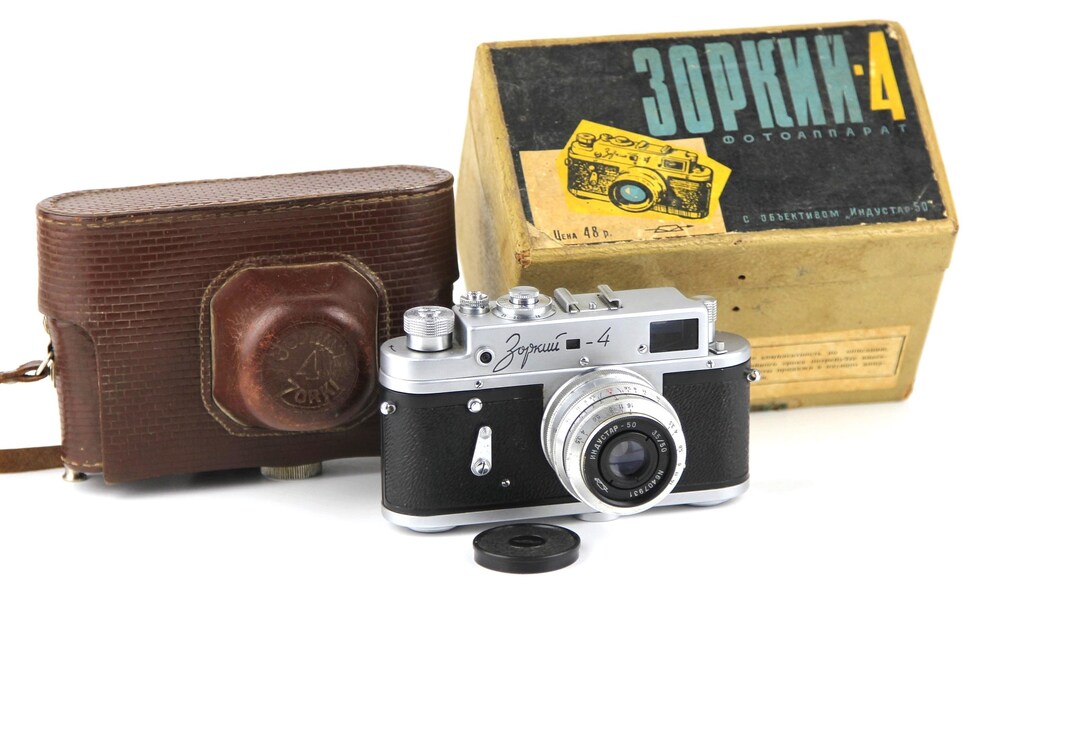 Vintage ZORKI-4 Soviet Rangefinder Camera KMZ Industar-50 50mm F/3.5 ...