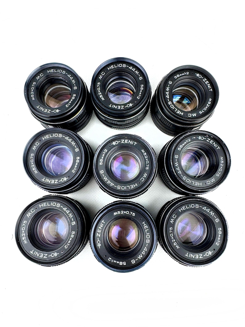 Vintage Helios 44M-6 58mm F/2 MC Soviet Portrait Lens Swirly Bokeh Lot ...