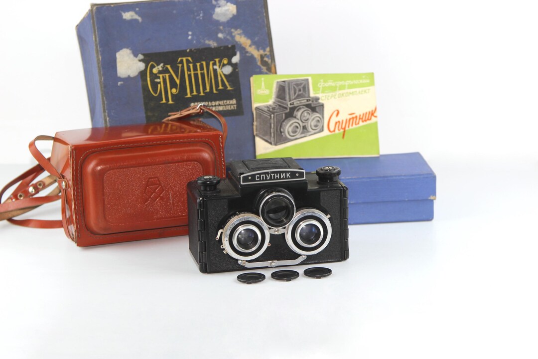 SPUTNIK Soviet Stereo Camera LOMO Lens TRIPLET 22 4.5 / 75 6 X 6 - Etsy
