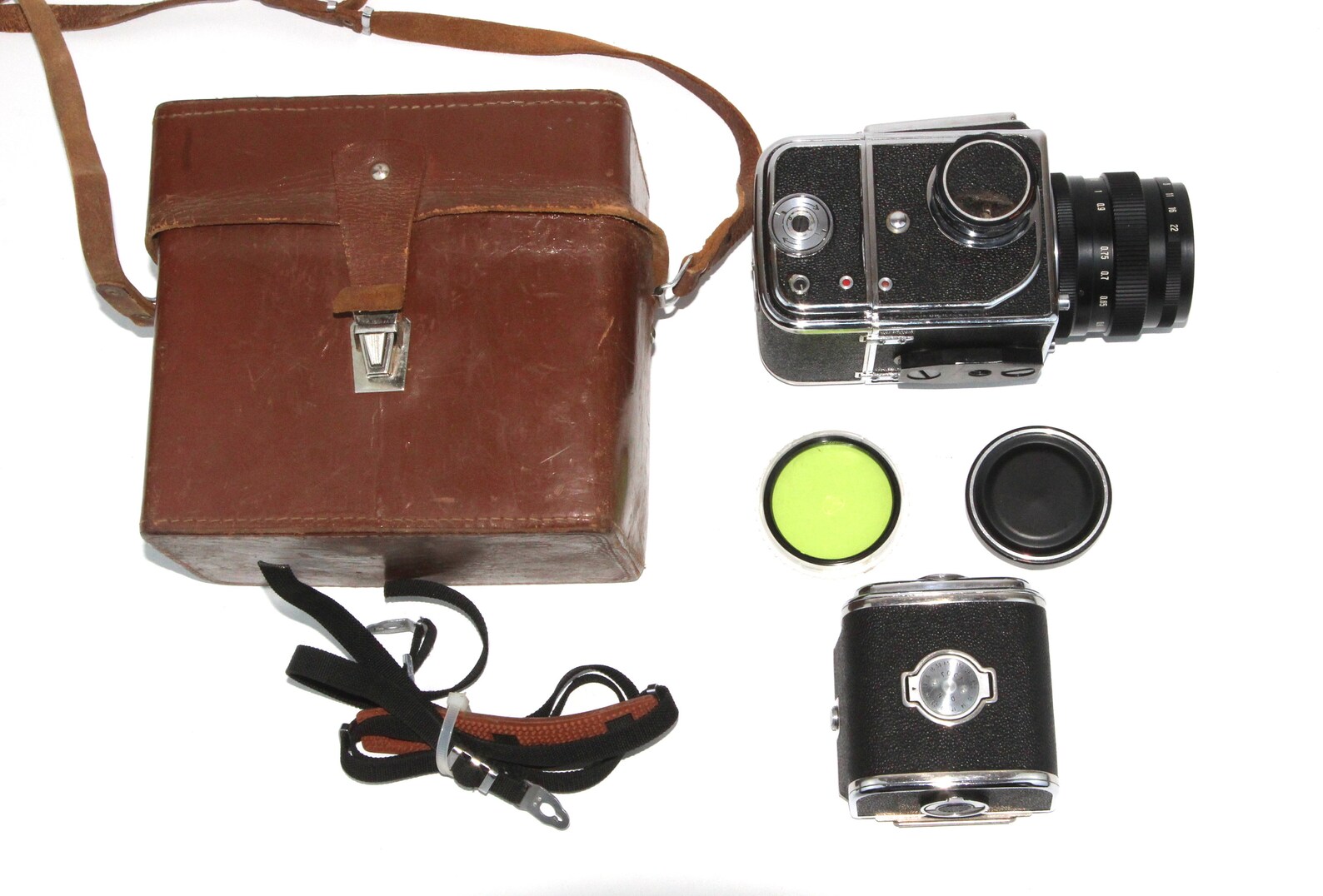 Soviet Camera 6x6 SALUT S TTL Lens VEGA-12V 2,8/90 Medium Format U S S ...