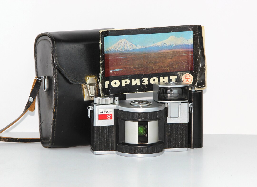 Vintage Soviet Panoramic 35 Mm Camera HORIZONT Brand KMZ Lens Mc OF 28 ...