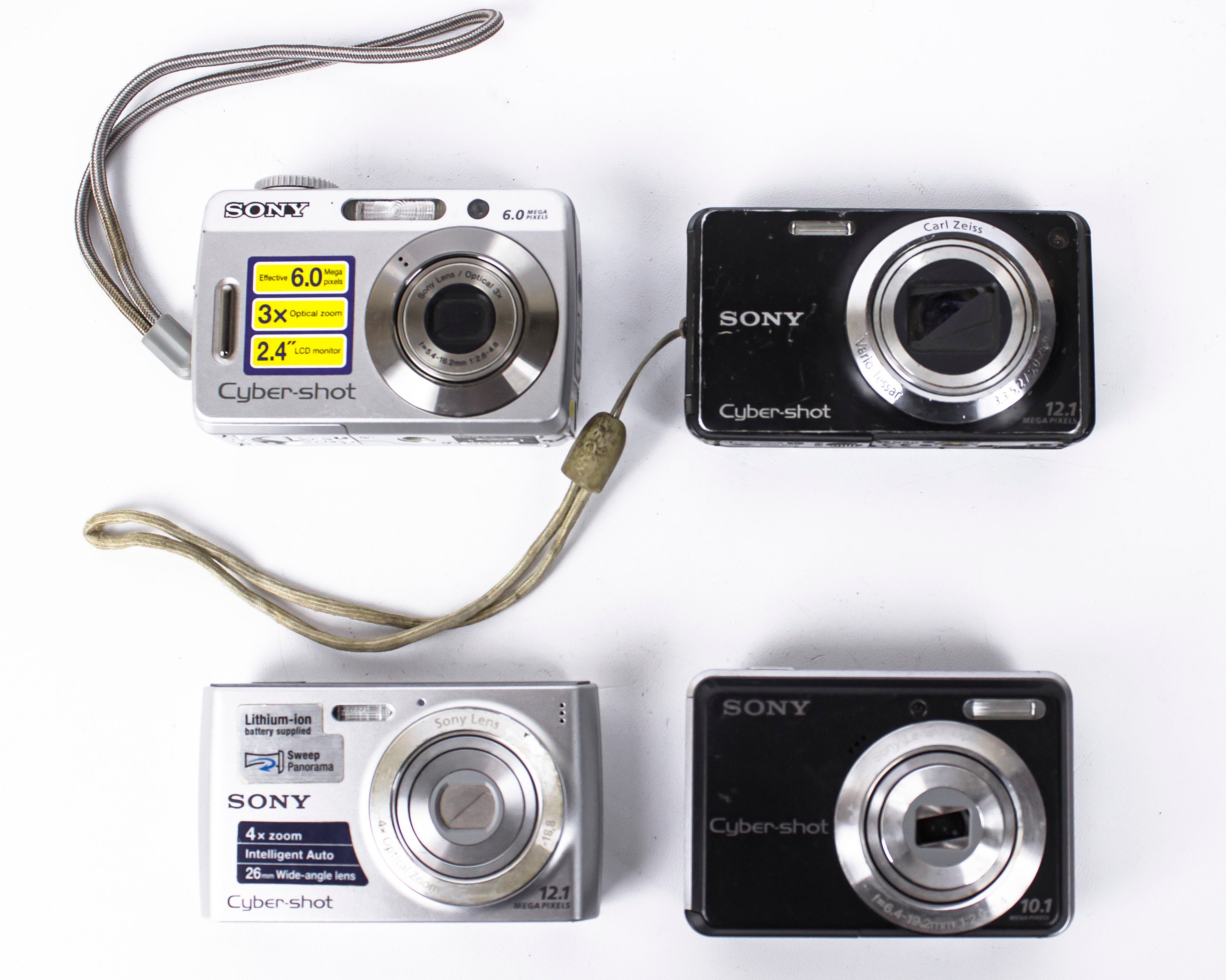 Vintage Camera SONY Cyber-shot 4 Pieces - Etsy