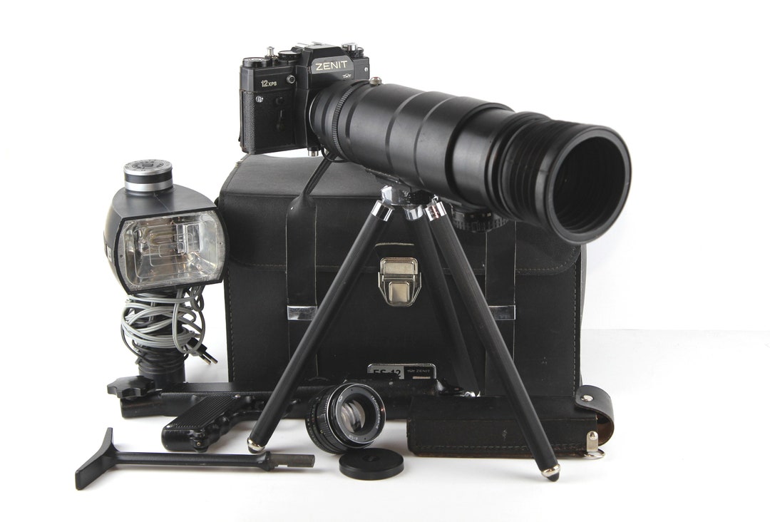 Soviet Camera ZENIT 12 Xps Photosniper Fs - 12 - 3 Lens TAIR -3 (4,5 / ...