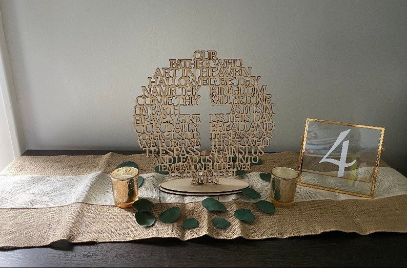 Circular Prayer Centerpiece - Etsy