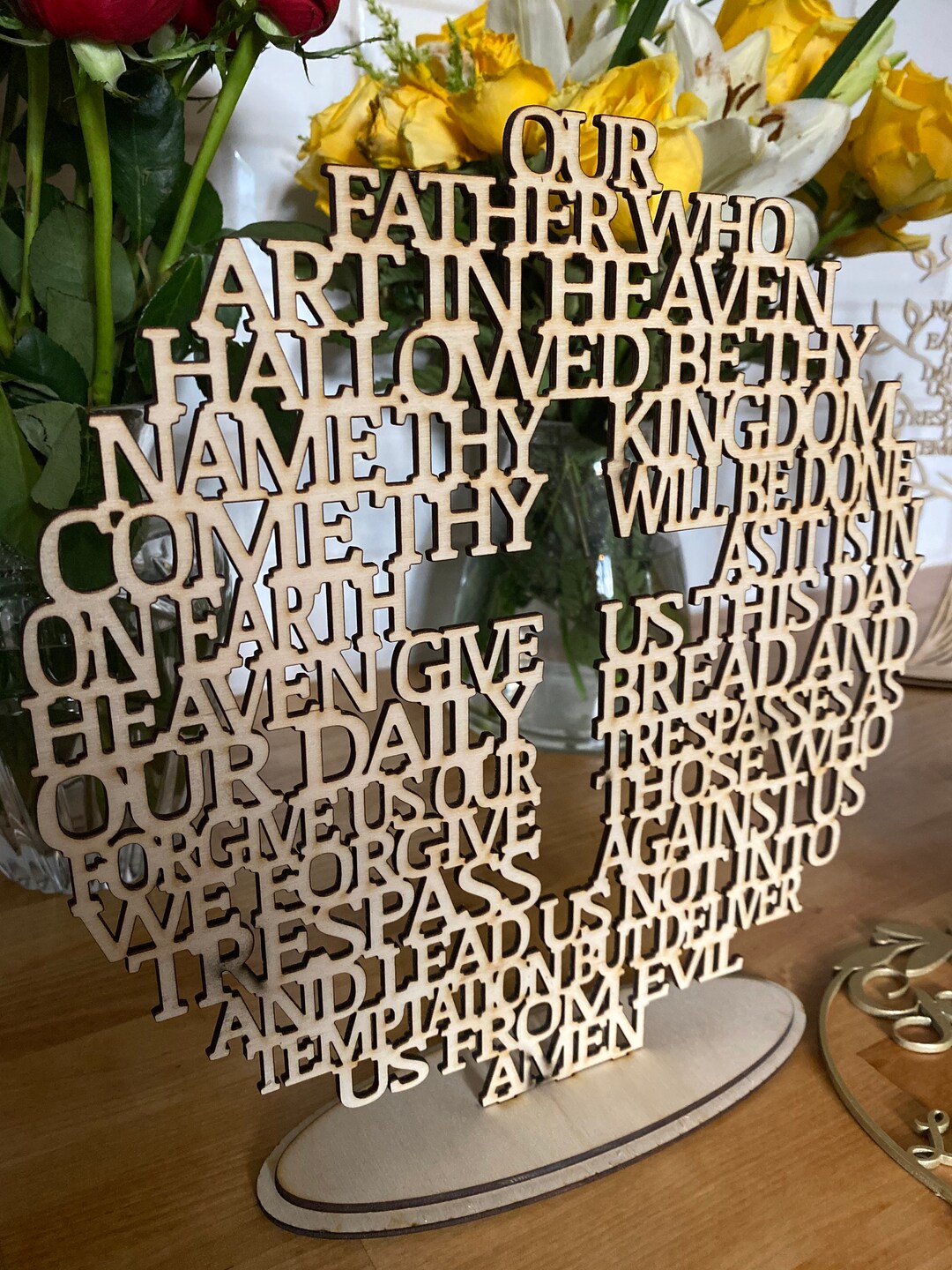 Circular Prayer Centerpiece - Etsy