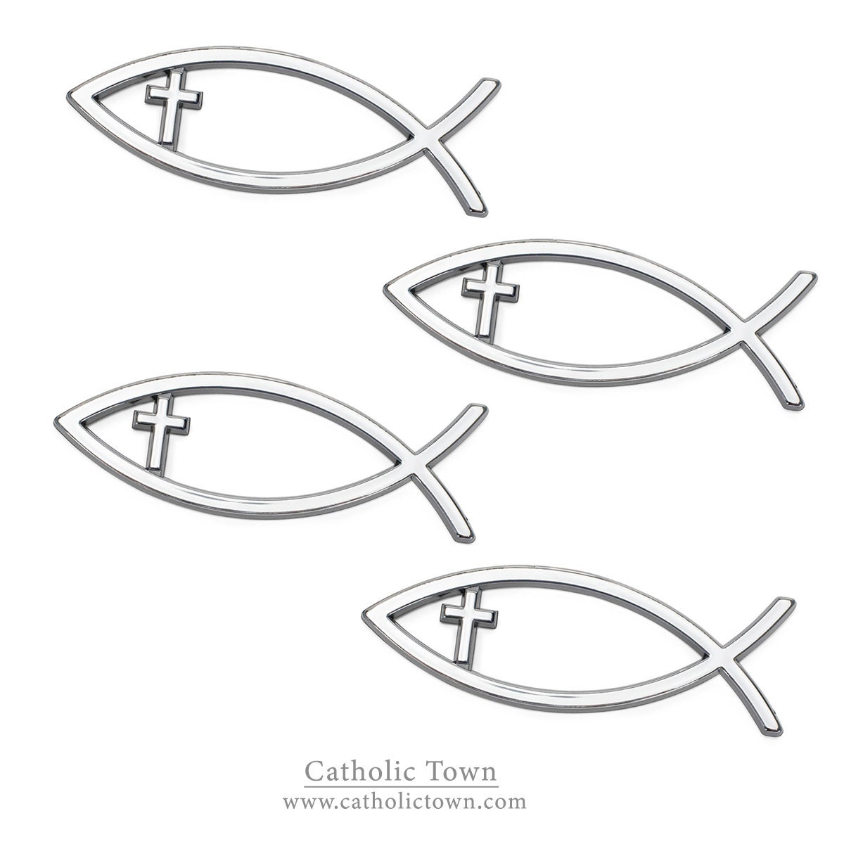 1-12 Car Chrome Emblem Jesus Christian Fish Symbol 3D Decal - Etsy