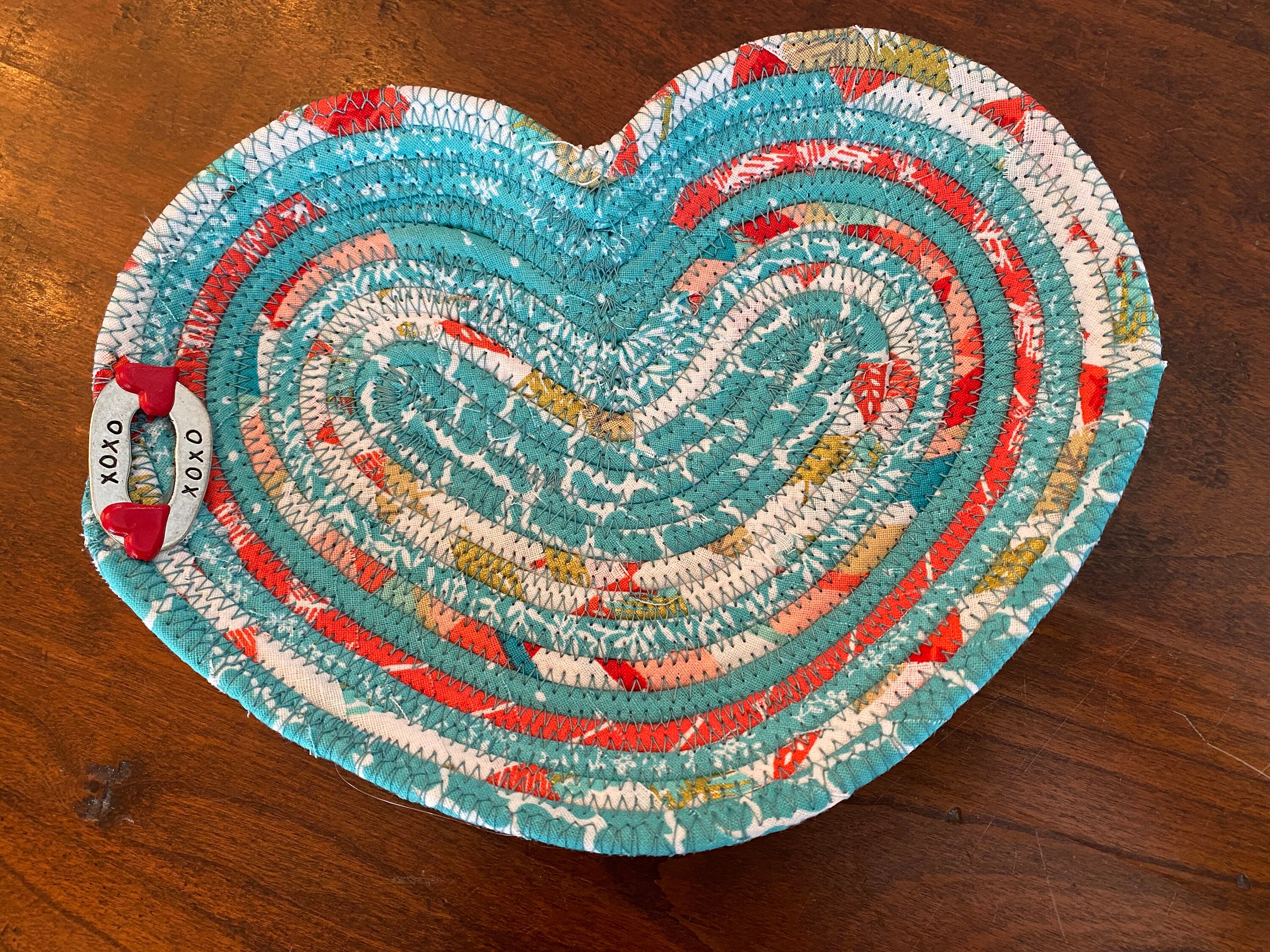 Fabric Covered Coiled Rope Bowls - Etsy