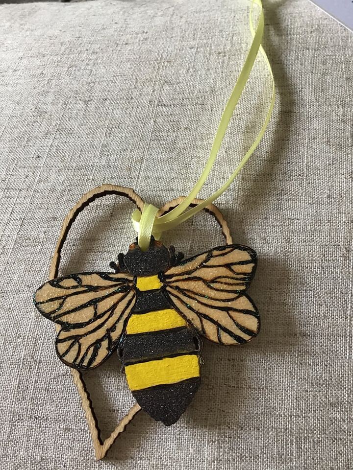 Bee a Friend Wood Heart and Quote Postcard - Etsy