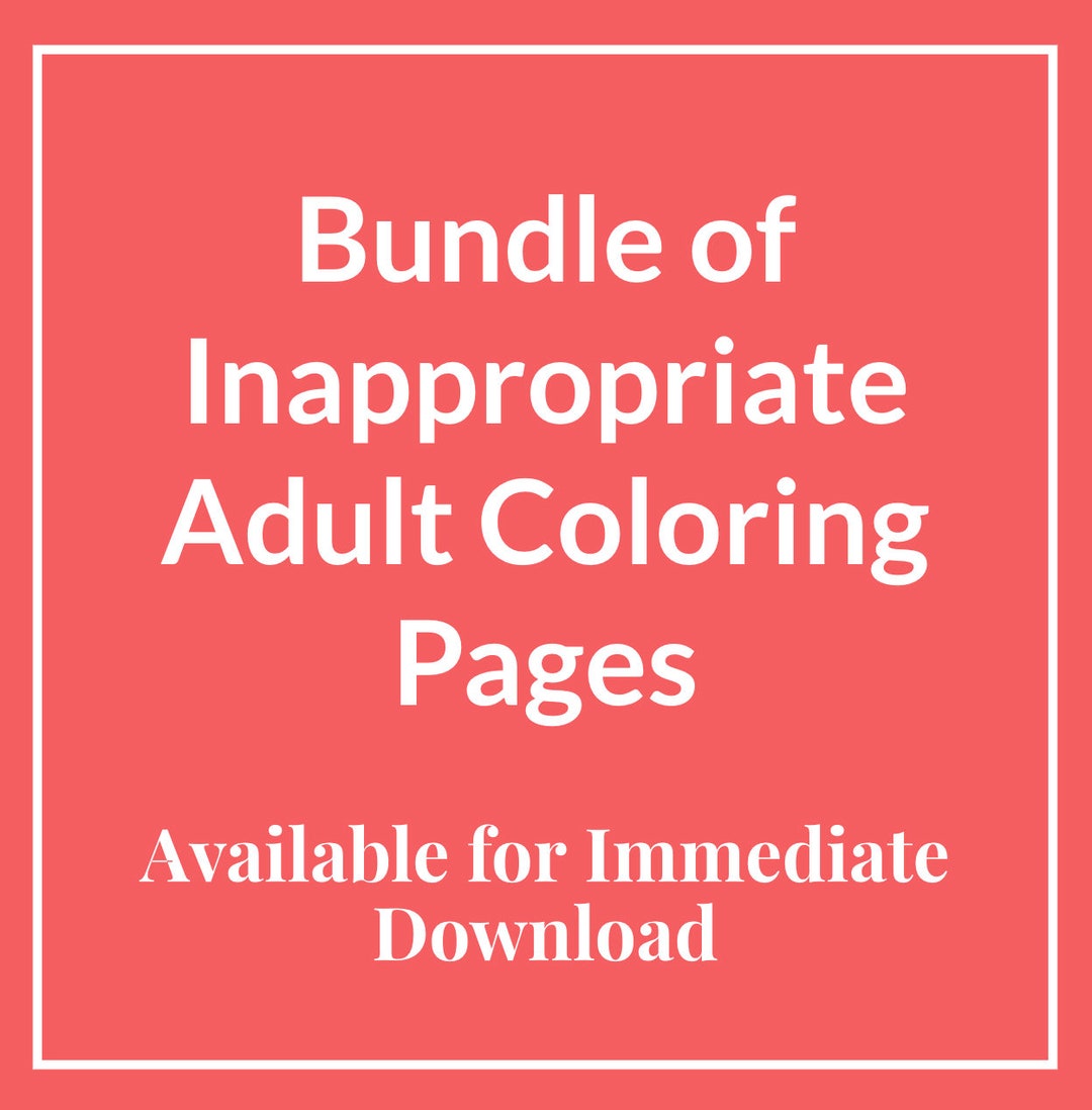 12 Inappropriate Adult Coloring Pages Ready to Download - Etsy Norway