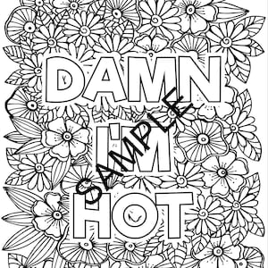 12 Inappropriate Adult Coloring Pages Ready to Download - Etsy