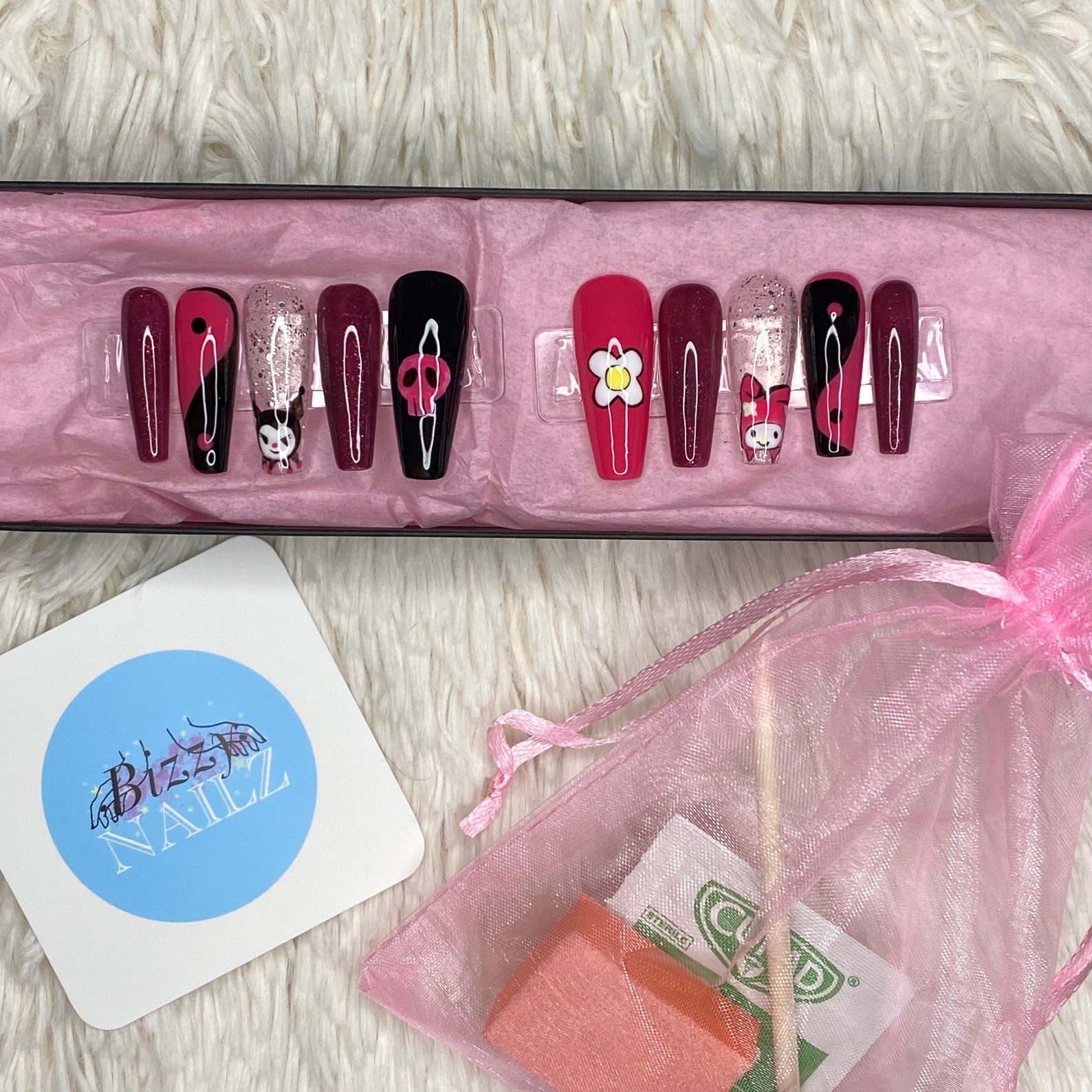 Kuromi And My Melody Press On Nails Etsy