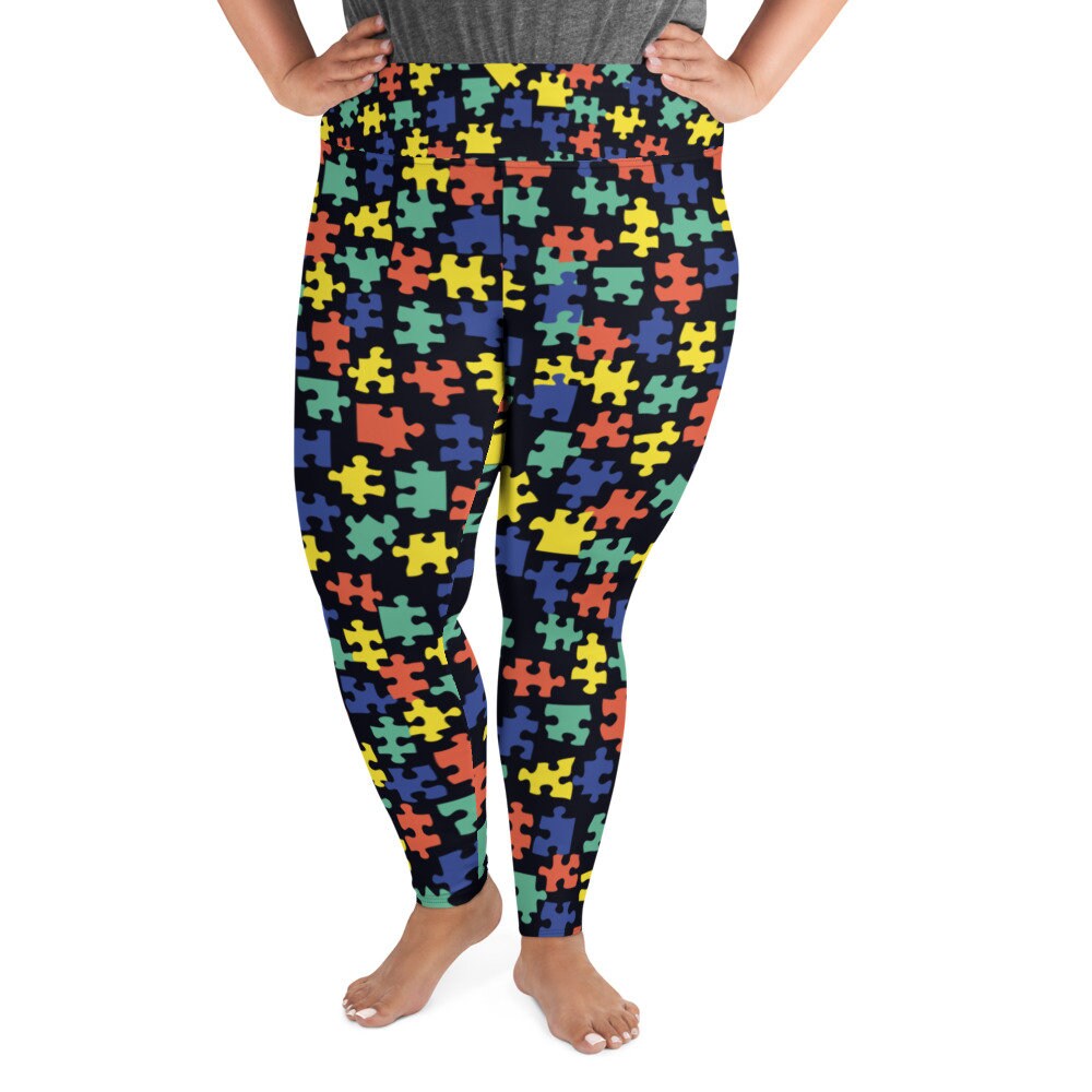 Autism Acceptance Plus Size Leggings Autism Awareness Leggings Autism ...