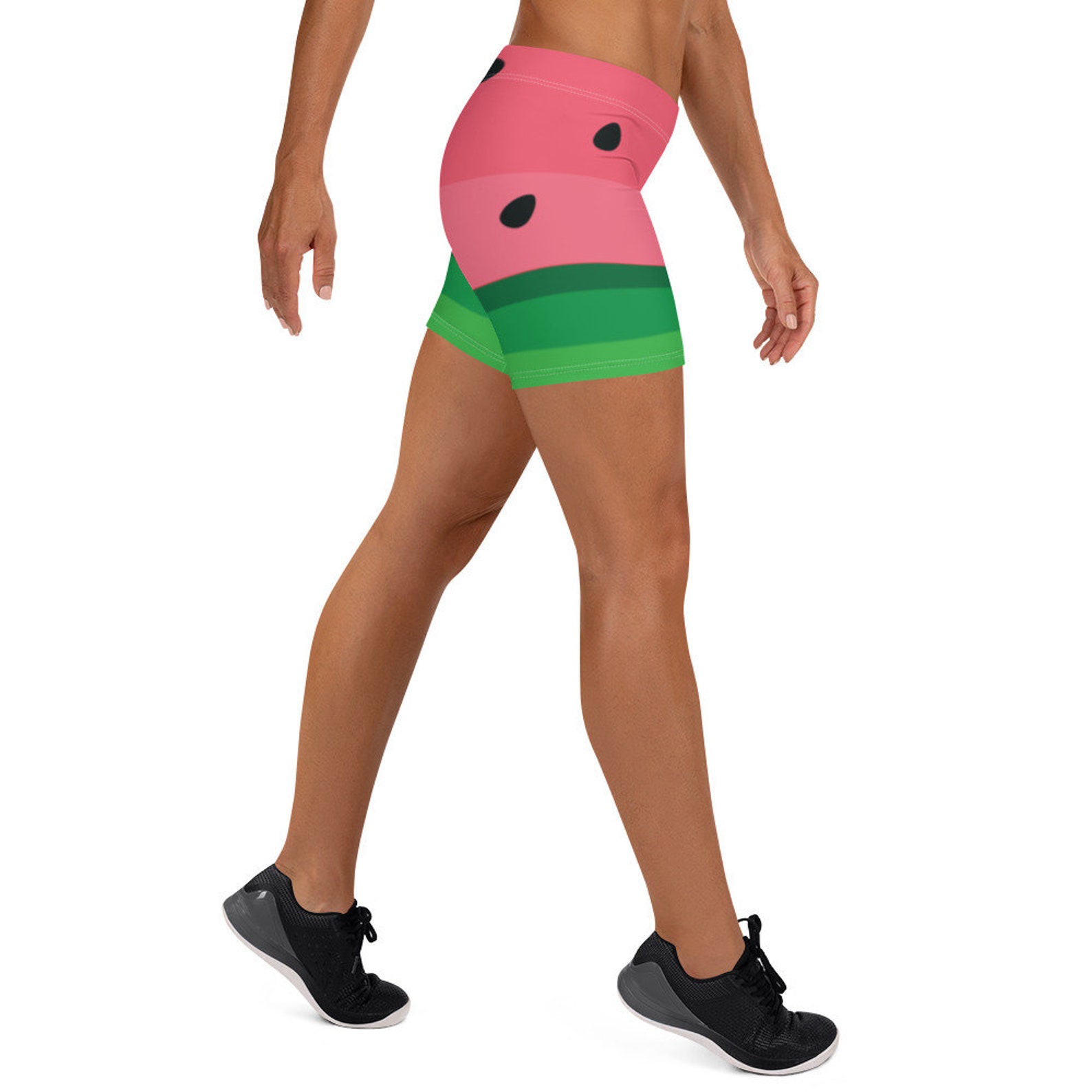 Watermelon Shorts Watermelon Spandex Shorts Watermelon Leggings Gym ...