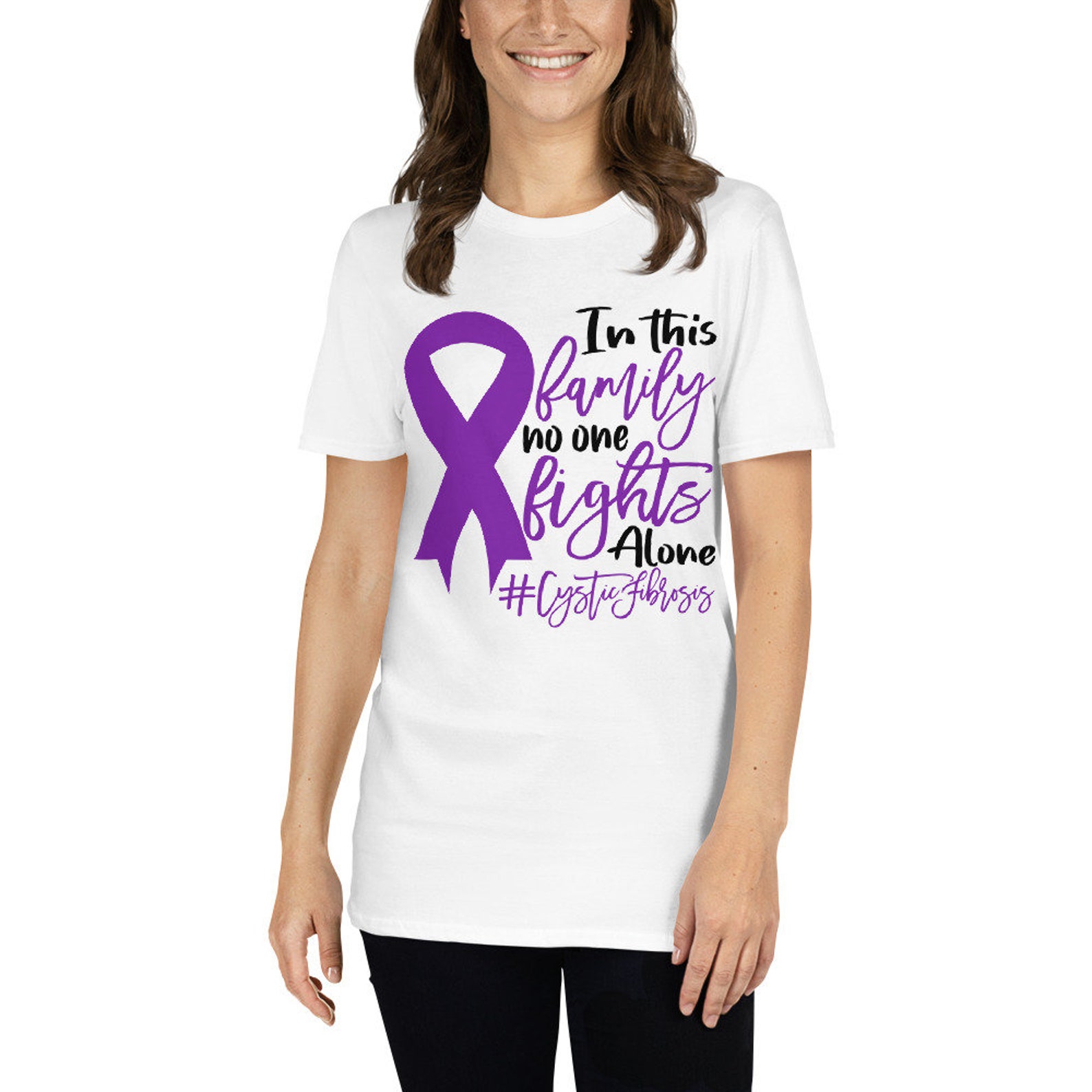 Cystic Fibrosis Awareness Shirt Cystic Fibrosis Short-sleeve Unisex T ...