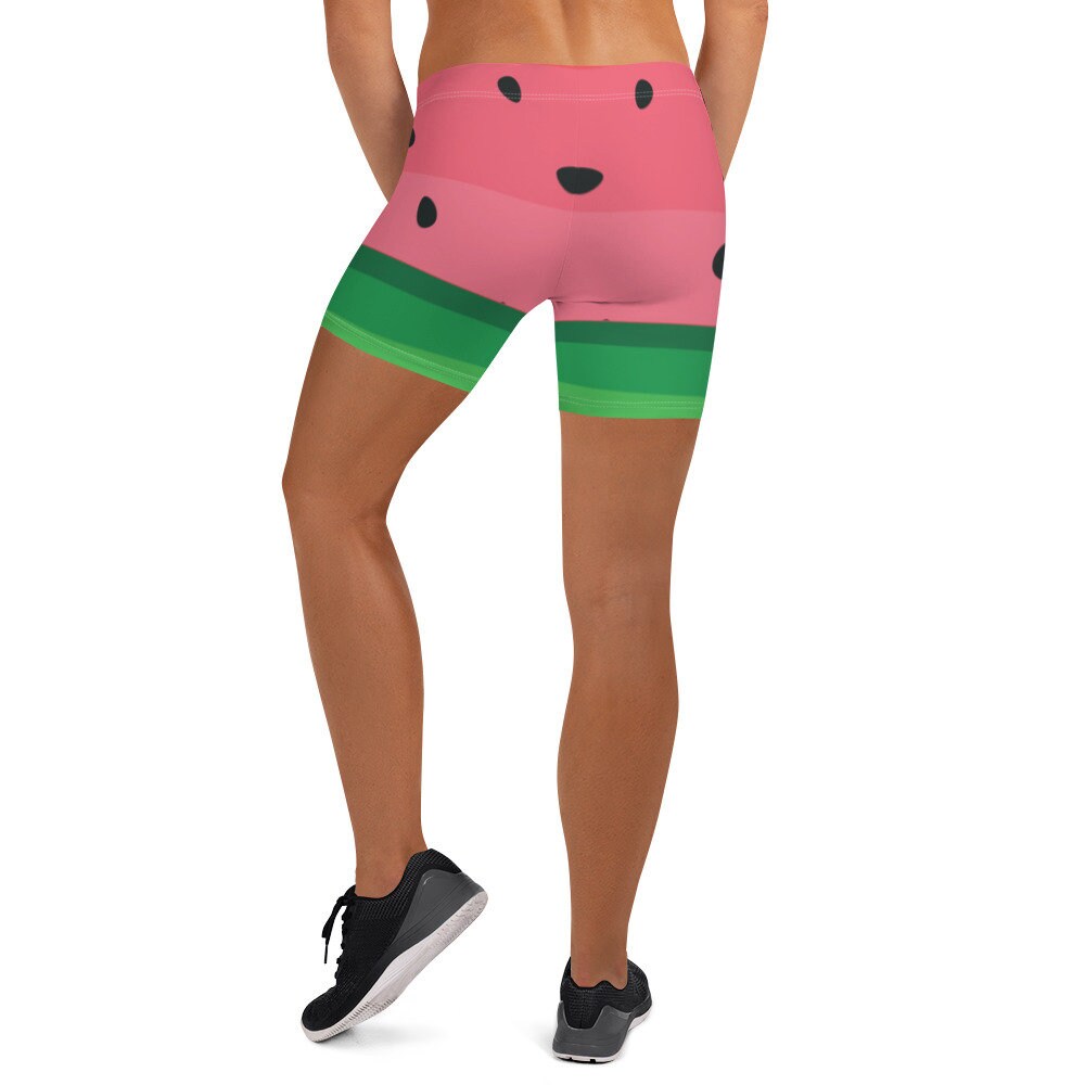 Watermelon Shorts Watermelon Spandex Shorts Watermelon Leggings Gym ...