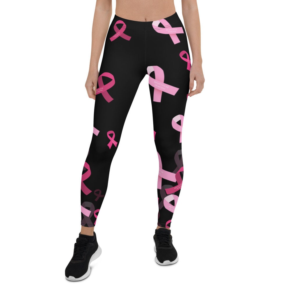 Breast Cancer Leggings Breast Cancer Awareness Leggings Breast Cancer ...