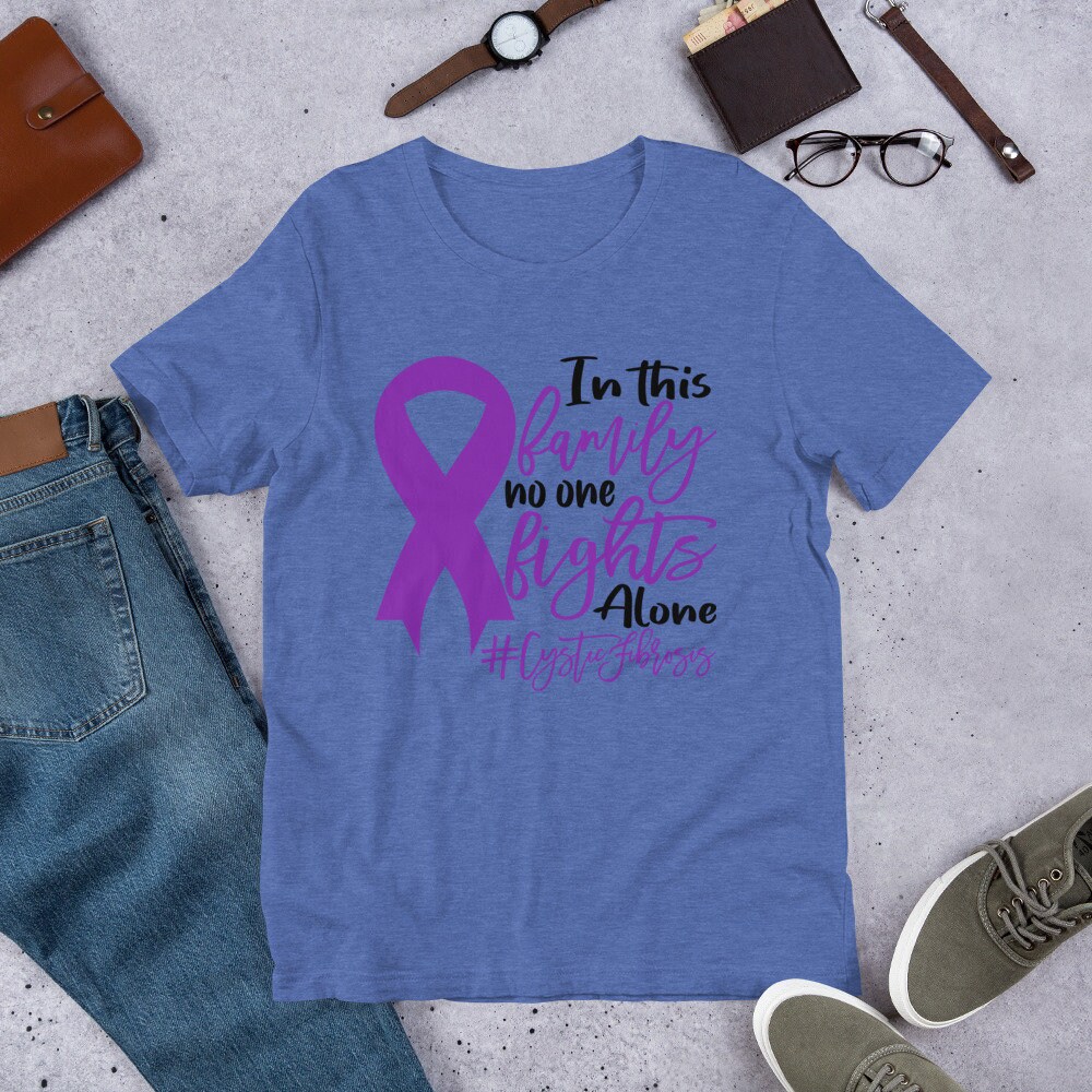Cystic Fibrosis Awareness Shirt Cystic Fibrosis Short-sleeve Unisex T ...