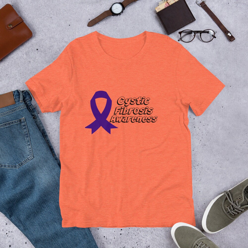 Cystic Fibrosis Awareness Shirt Cystic Fibrosis Short-sleeve Unisex T ...