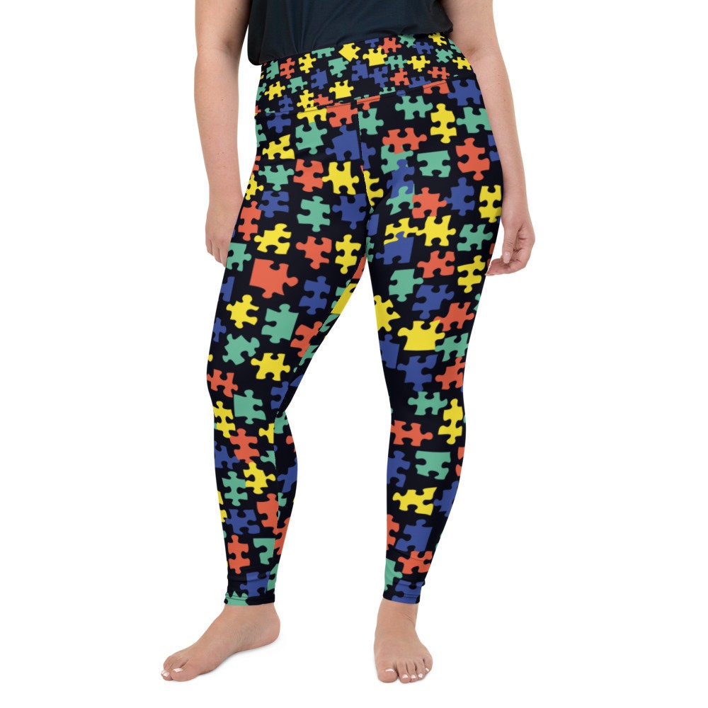 Autism Acceptance Plus Size Leggings Autism Awareness Leggings Autism ...