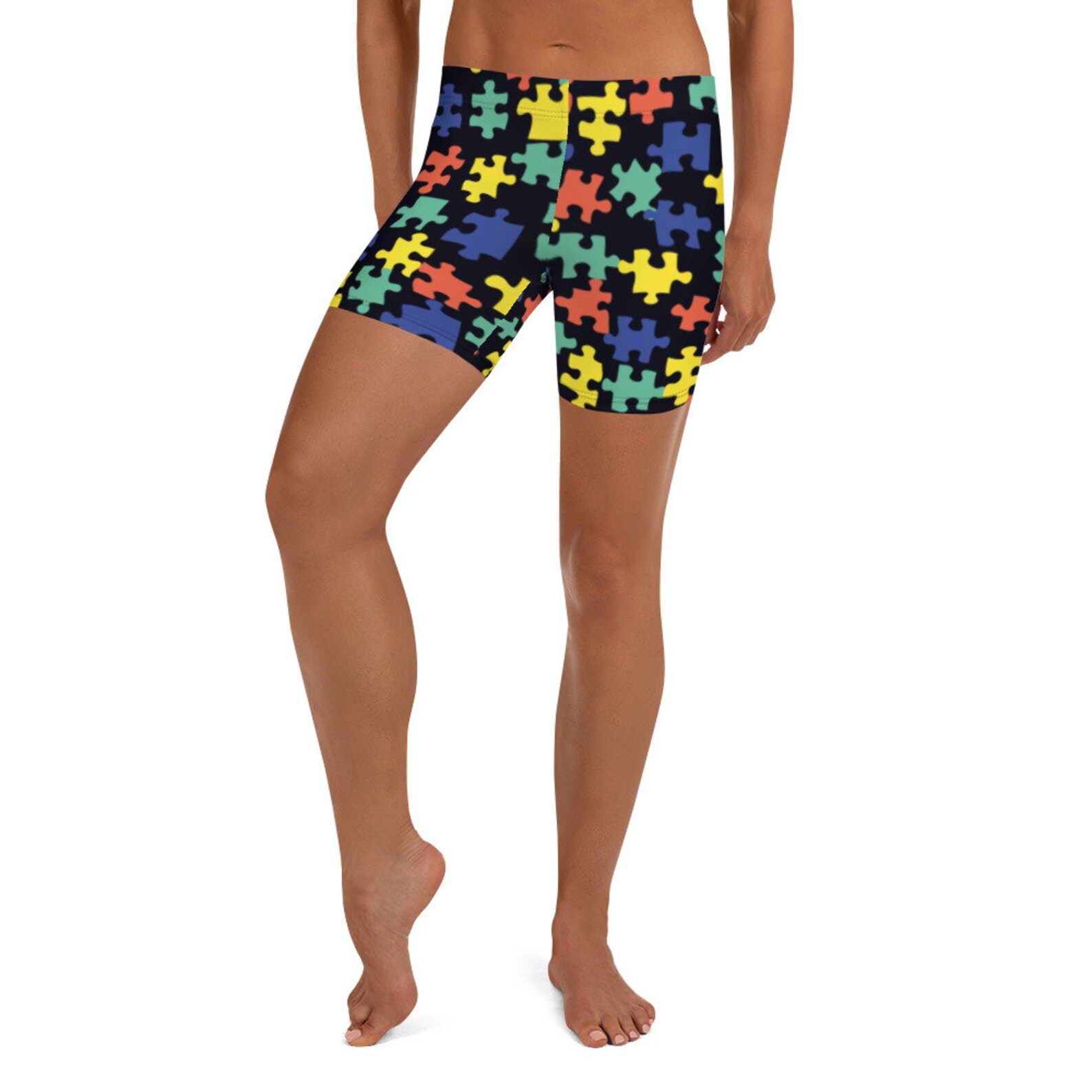 Autism Acceptance Shorts Leggings Autism Awareness Leggings Autism Mom ...