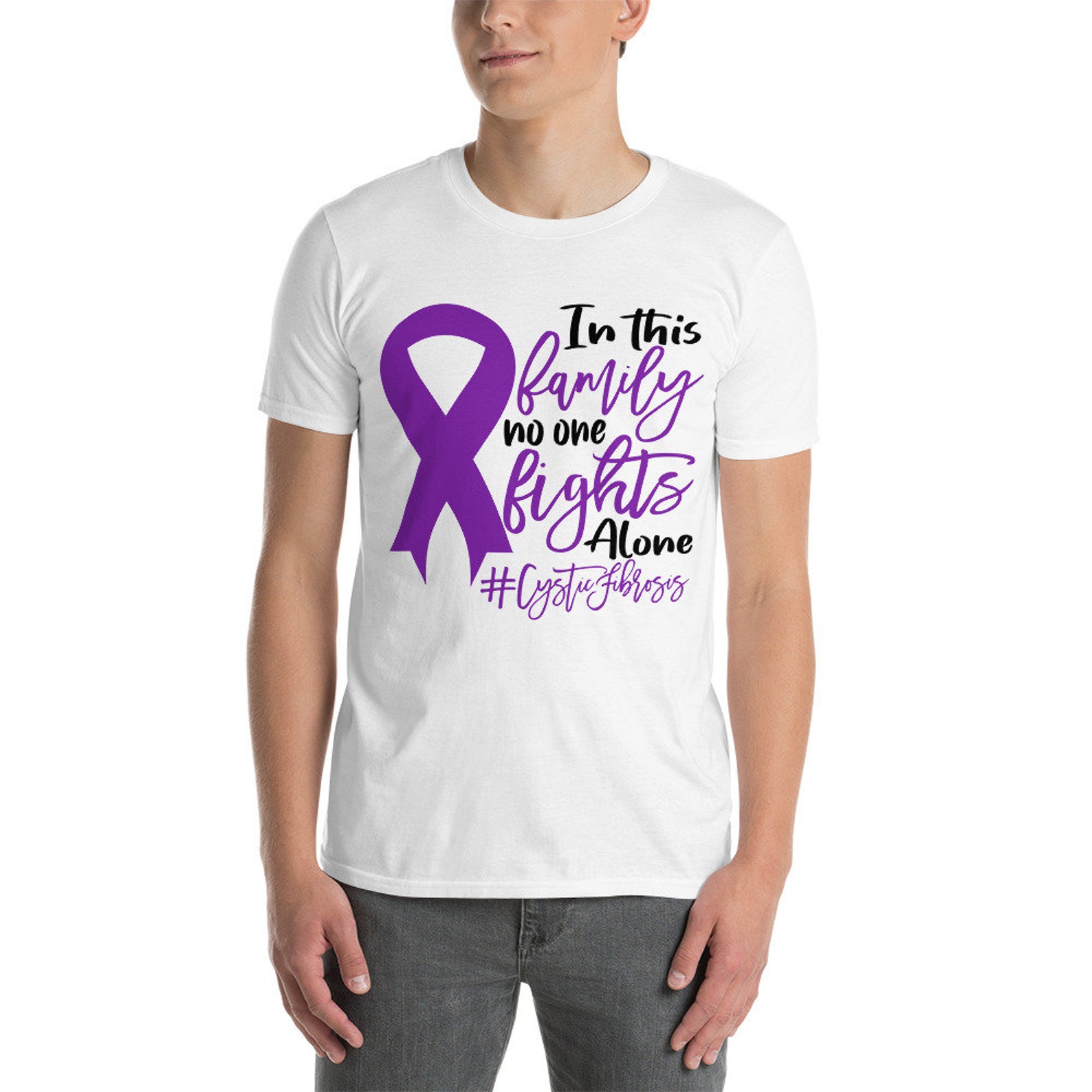 Cystic Fibrosis Awareness Shirt Cystic Fibrosis Short-sleeve Unisex T ...
