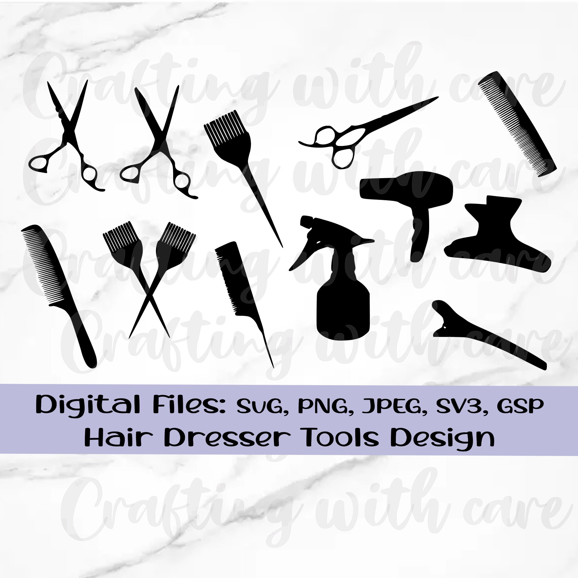 Hair Dresser SVG Hair Tools SVG Hair Dresser Svg Hair | Etsy