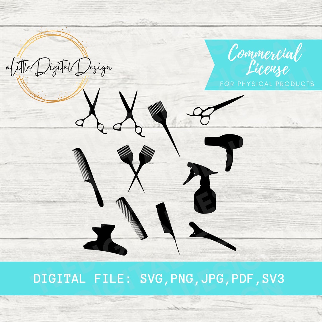 Hair Dresser SVG, Hair Tools SVG, Hair Dresser Svg, Hair Stylist Svg ...