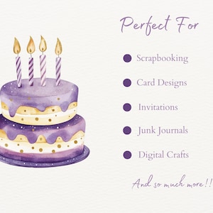 Cute Watercolor Purple Princess Clipart Bundle, Magical Fairytale Royal ...