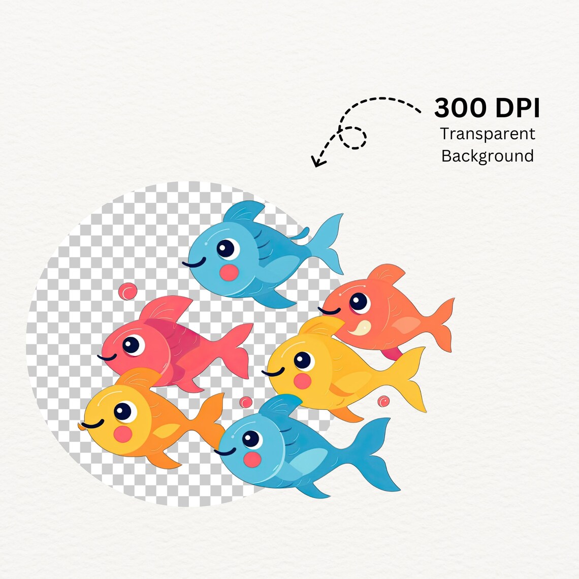 Cute Kawaii Sea Creatures Clipart Cute Baby Animals Cute Sea - Etsy