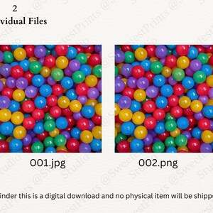 3D Colorful Party Ball Pit Seamless Digital Pattern, Cute Fun Repeating ...