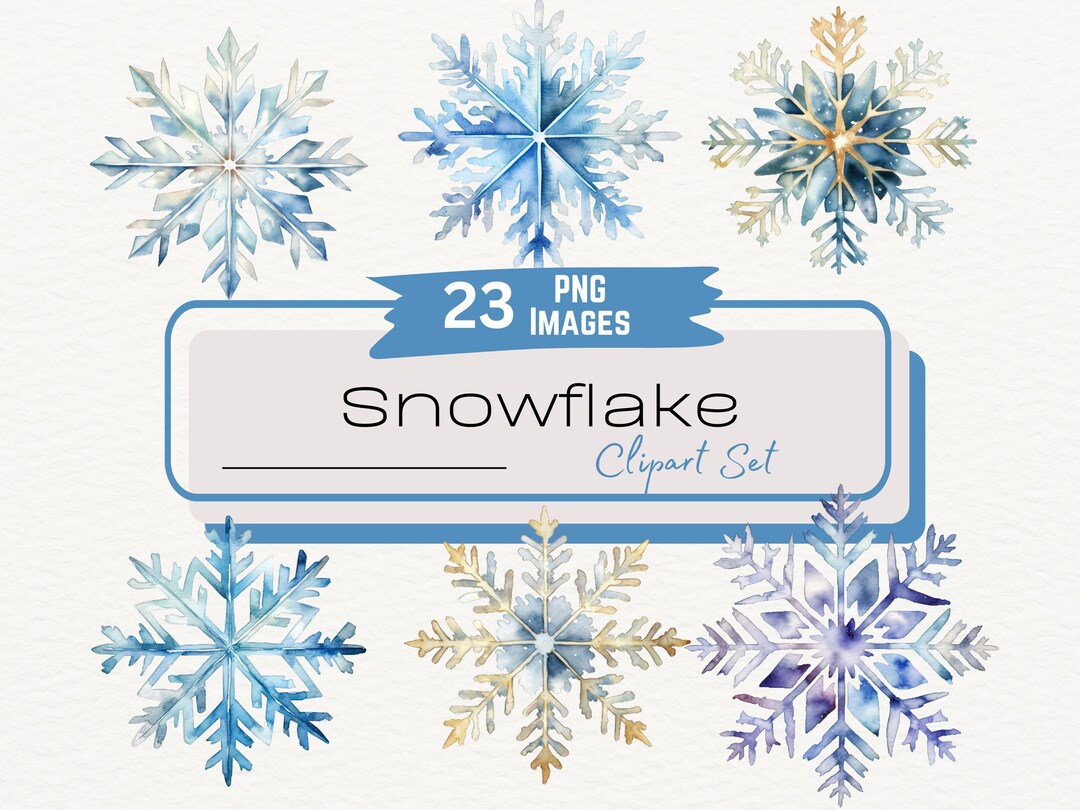 23 Winter Snowflake Clipart, Commercial Use, Snowflake Clipart PNG ...