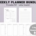Daily Planner Printable Bundle 5 Day Hourly Planner Monday Though ...