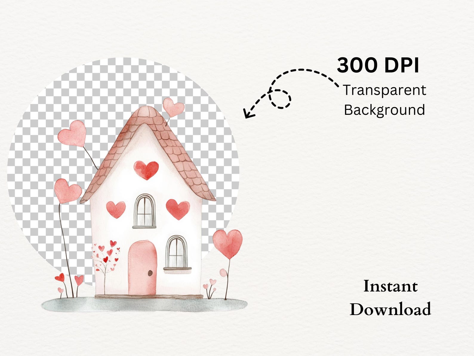 Cute Valentine's Day Watercolor Clipart Bundle, Boho Romantic Love ...