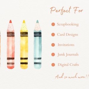 Cute Classroom Watercolor Clipart Bundle, Back to School Digital ...