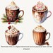 Hot Chocolate Watercolor Clipart, Hot Cocoa Illustration, Winter ...