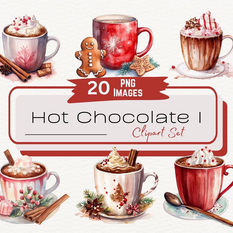 Hot Cocoa Clipart - Etsy