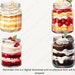 Watercolor Cake Jar Clipart Bundle, Bakery Sweets, Stacked Layer Cake ...
